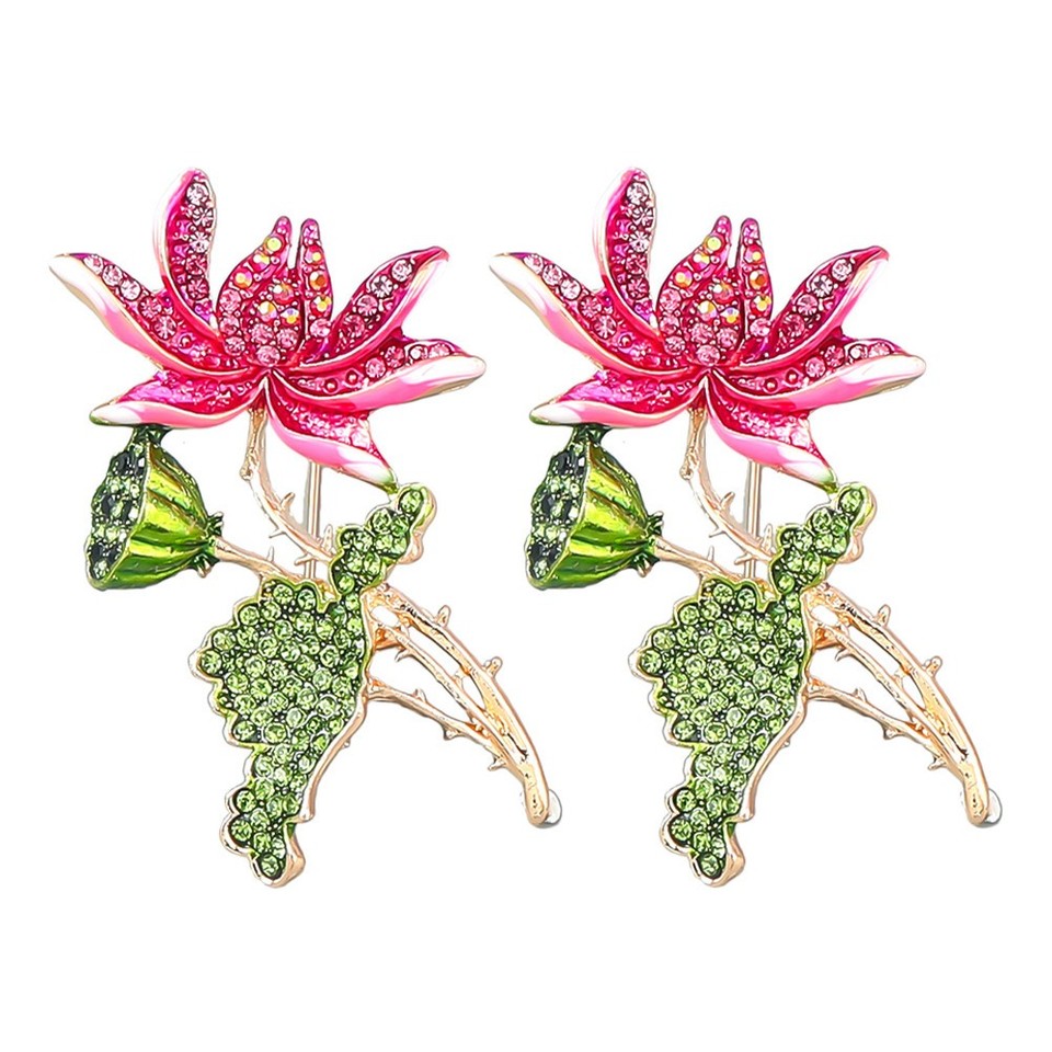 2pcs Lotus Pin Brooch Suit Decorative Pin Coat Brooch Suit Lotus Brooch ...