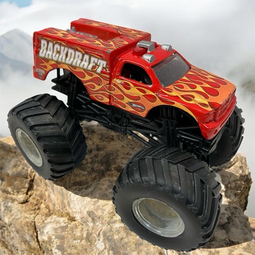 Hot Wheels Monster Jam Backdraft 1:64 Diecast Fire Truck 2010 #22/70 ...