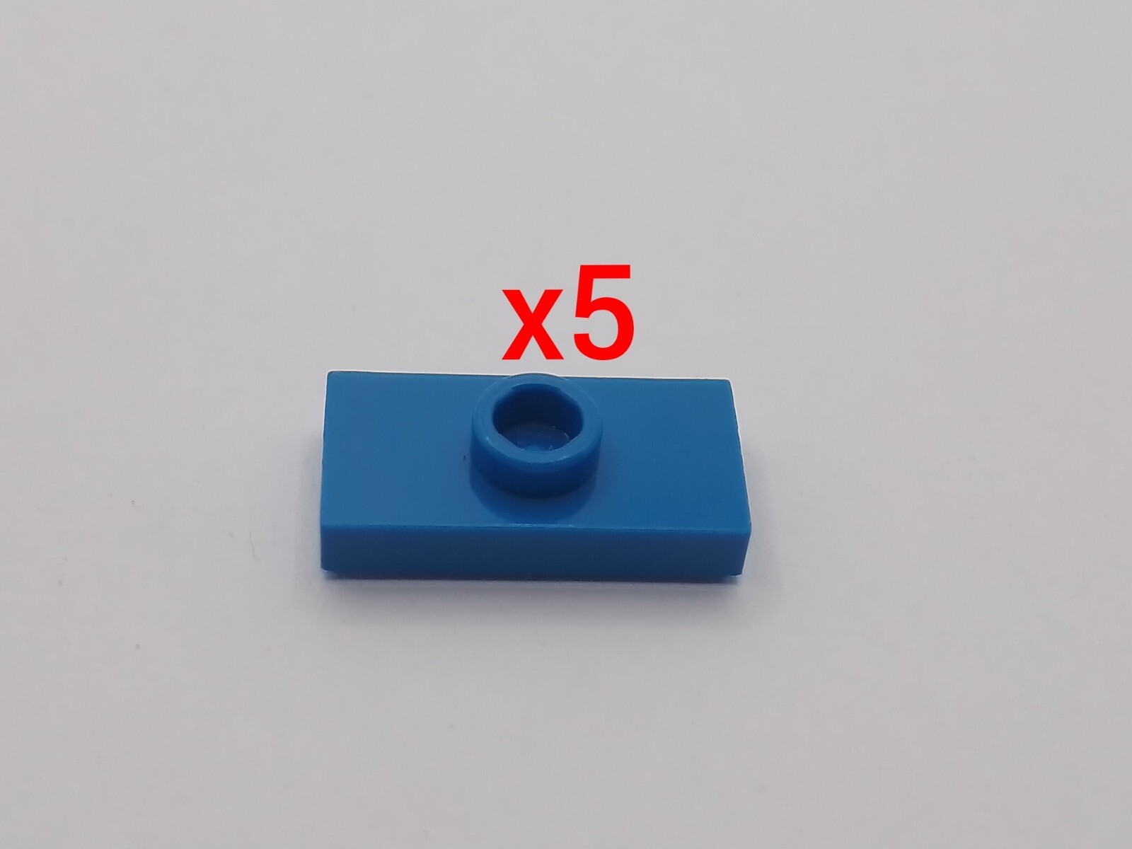 Bulk Lego Part x5 - Modified Plate 1x2 With 1 Stud Blue - 3794 *L033 ...