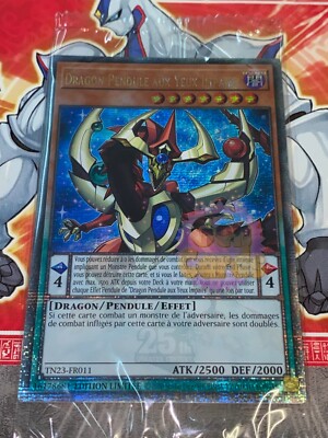 Carte Yu Gi Oh DRAGON PENDULE AUX YEUX IMPAIRS TN23-FR011 SCELLE SEALED ...