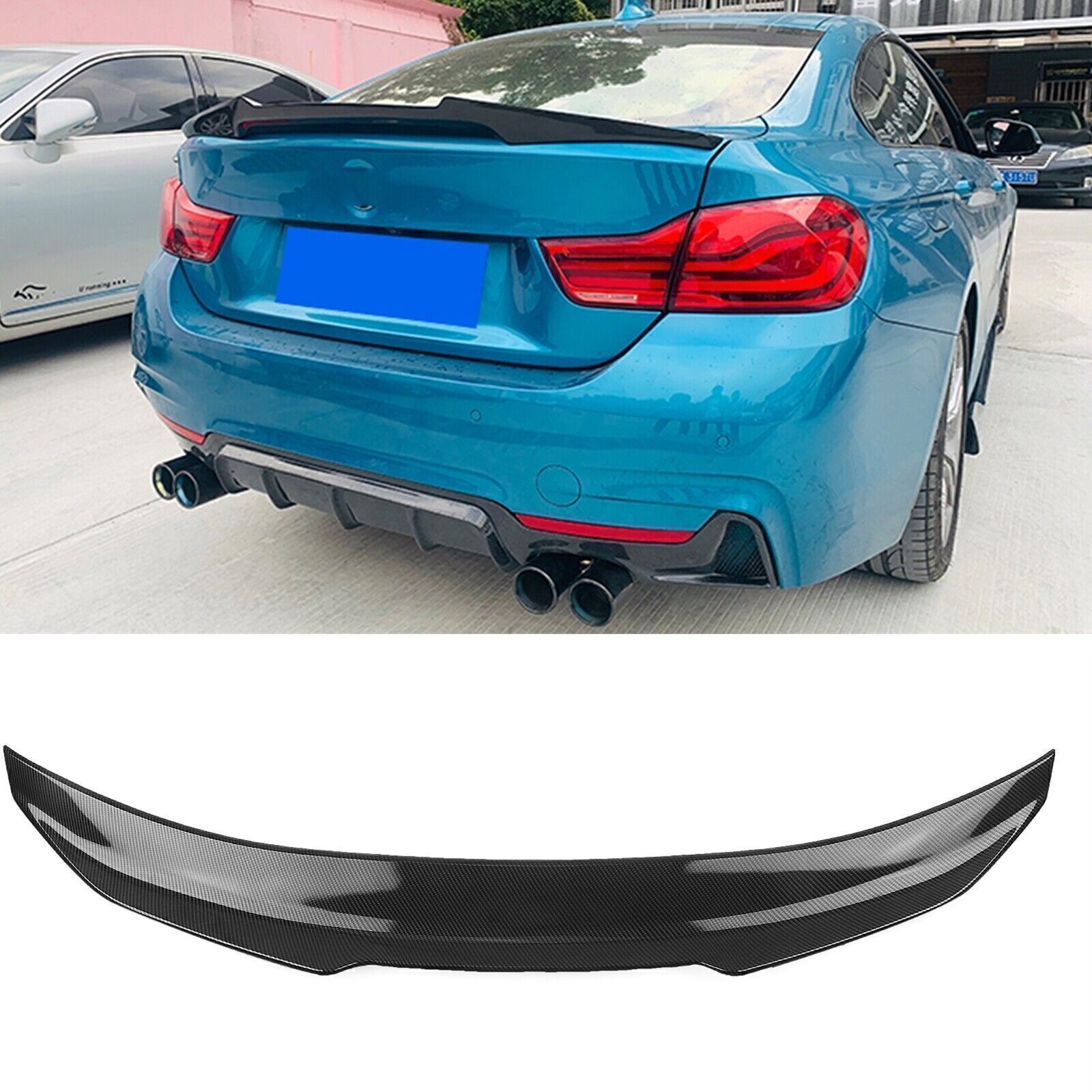 Rear Trunk Spoiler Wing Kit For 2014-2020 BMW F36 4 Series Gran Coupe 4 ...