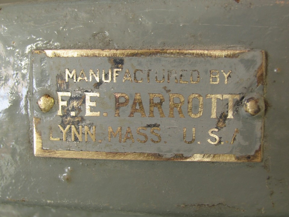 Cast Iron Table Top Shear Antique Sheet Metal Tool F.E.PARROTT, 2-1/2 ...