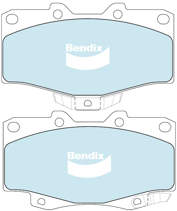 4pcs TP By Bendix Front 4WD Brake Pads for Toyota Hilux VZN167 VZN172 ...