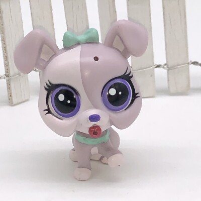 Littlest Pet Shop G5 Bulldog Tinsley Bulman #3746 Lavender Dog 2014 LPS ...