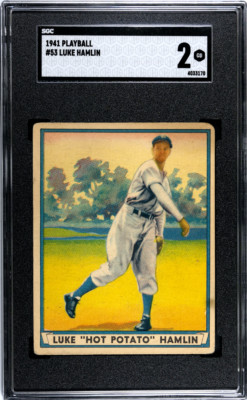 1941 Playball Luke Hamlin #53 SGC 2 | eBay