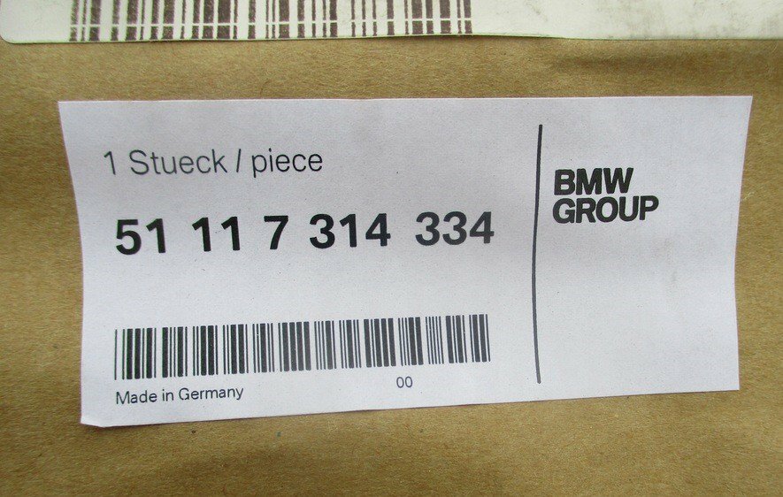 2015 BMW 2 F22 Front Bumper Center Filler Trim | 51117314334 7314334 ...