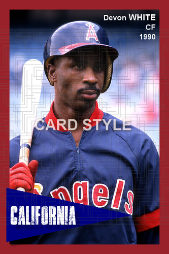 Devon White - 1990 California Angels - choose a size - color print | eBay