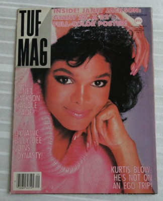 Vintage Poster Magazine Tuf Mag #9 1984 Janet Jackson Billy Dee ...