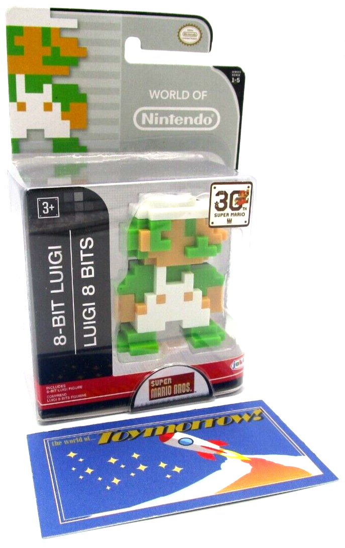 World of Nintendo Super Mario Bros - 8 Bit LUIGI - Series 1-5 30th ...