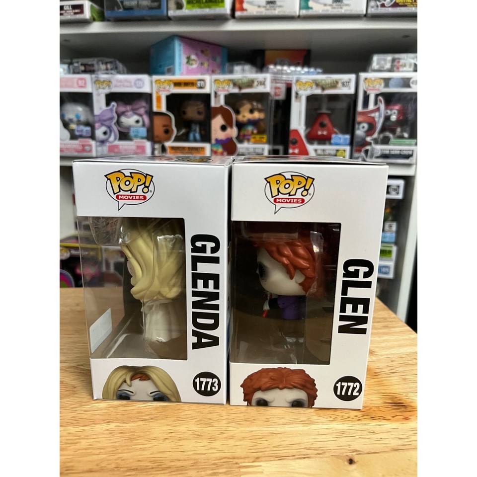 NEW IN HAND EXC Glen & Glenda Funko Pops #1772 #1773 Chucky Child's ...