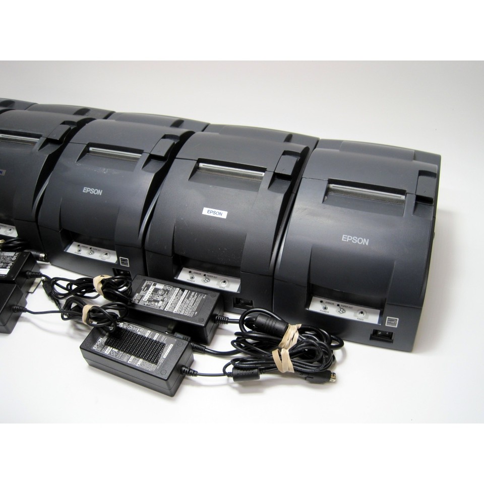 Lot of 5 - Epson TM-U220B M188B Kitchen Order POS Receipt Slip Printer ...