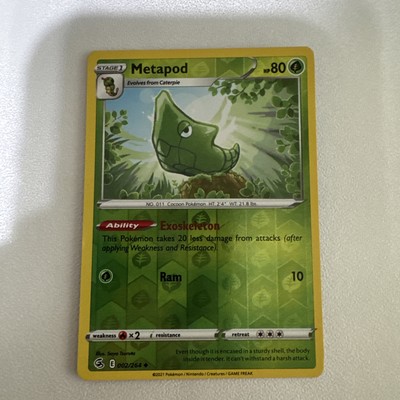 Metapod Reverse Holo Pokemon TCG Card 002/264 | eBay