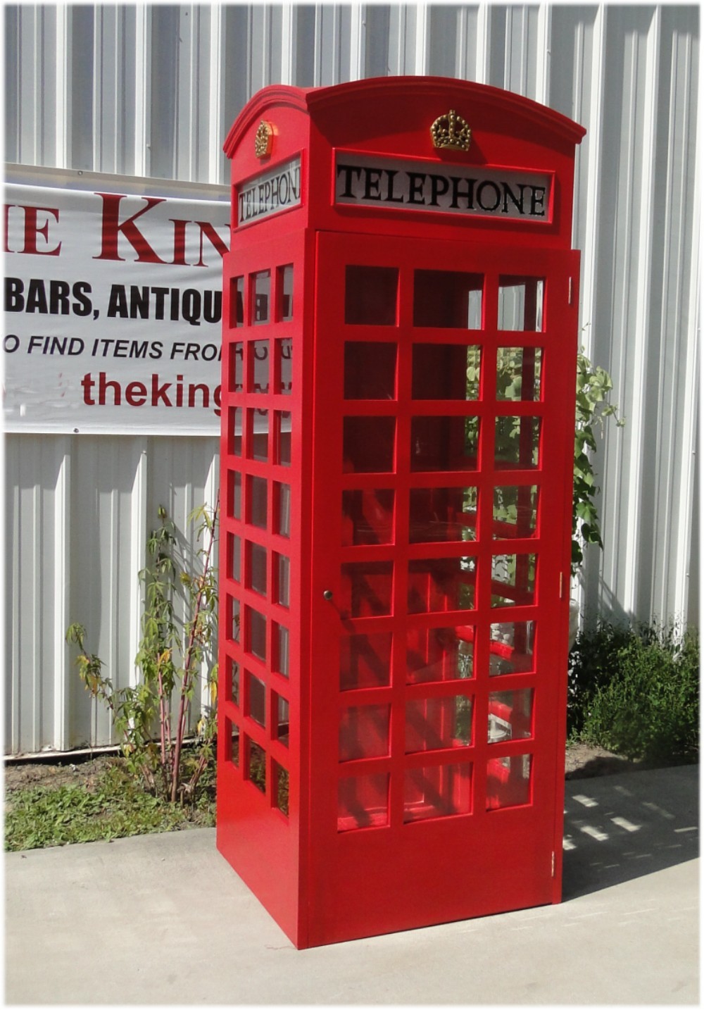 English Telephone Phone Booth - British Call Box Vintage Style Red ...