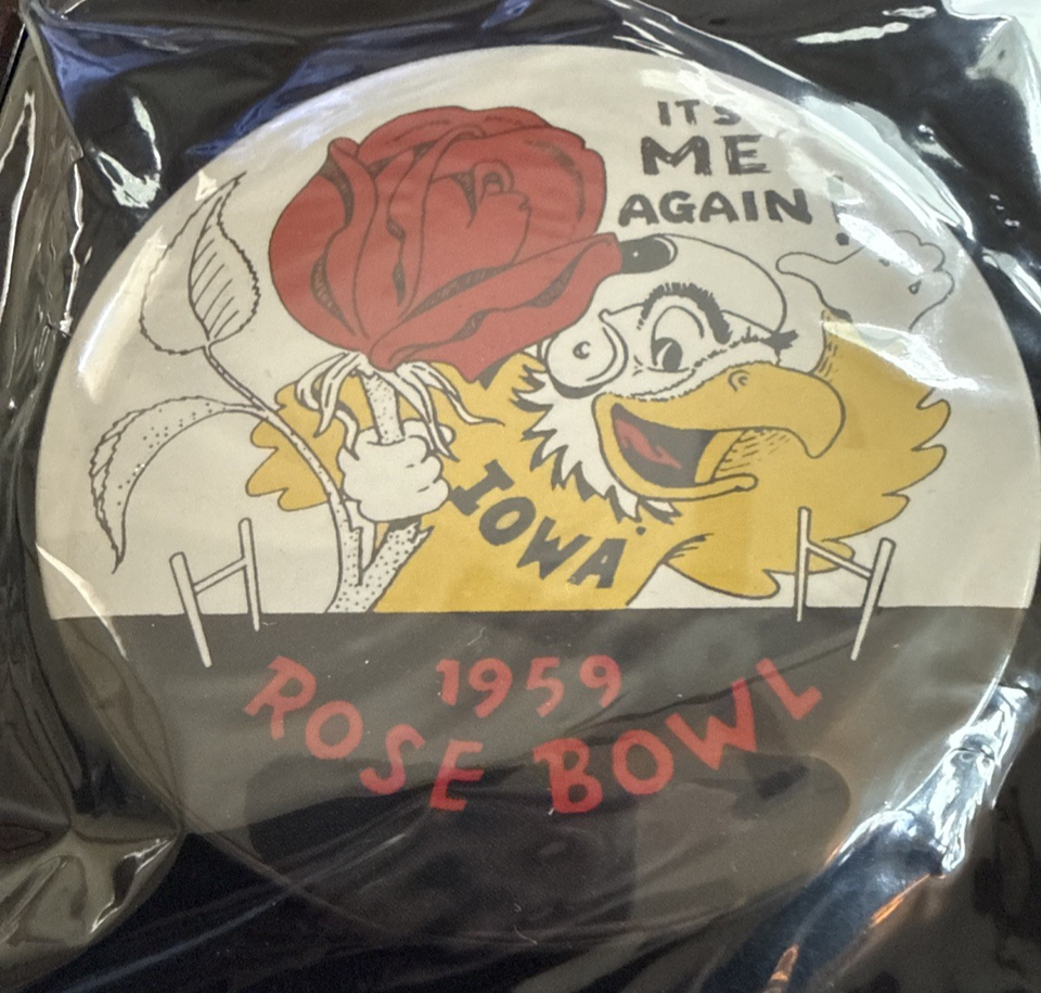 1959 1957 1982 Rose Bowl Iowa Hawkeyes Commemorative Badges Pins LE 209 ...