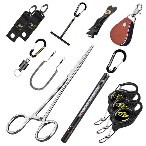Fly Fishing Tools Kit Fishing Knot Tool and Line Clipper, Zinger ...