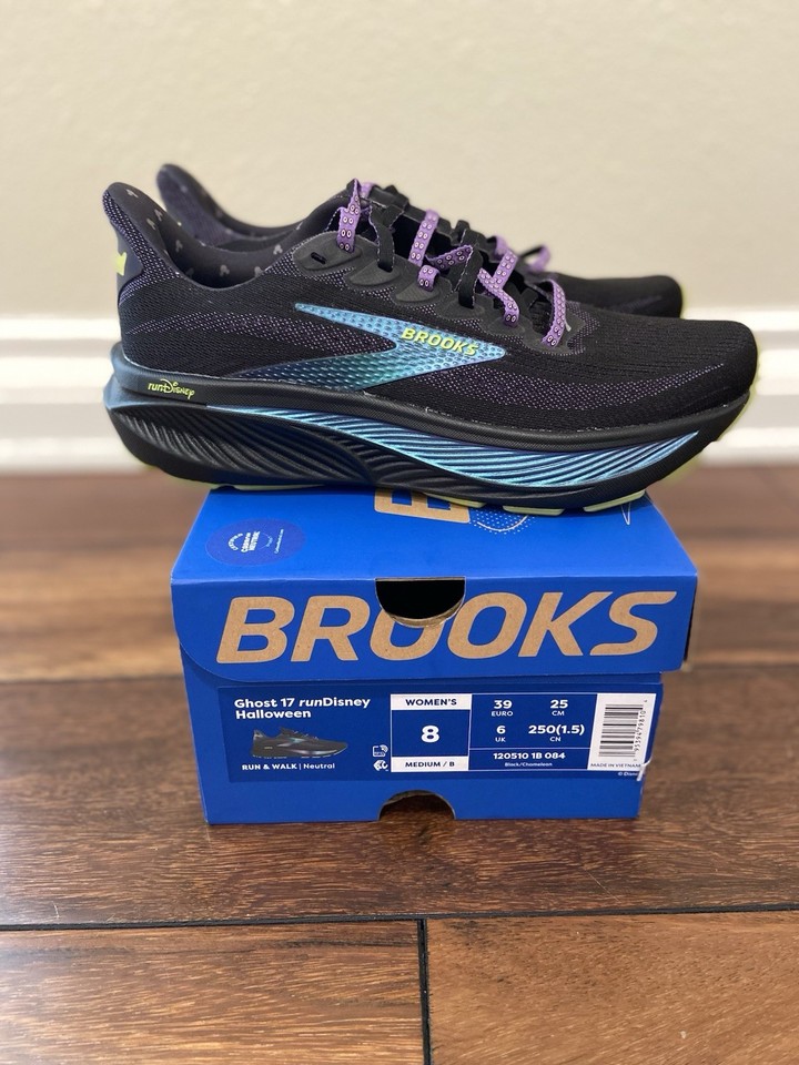 Brooks Ghost 17 Run Disney Women's Running Shoes Purple/Black Pins Size ...