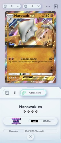 MAROWAK EX ( ) Pokemon TCG Pocket Mobile Game (Digital Card) | eBay