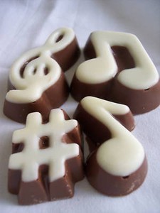 50 Hand-made Belgian Chocolate Musical Notes | eBay