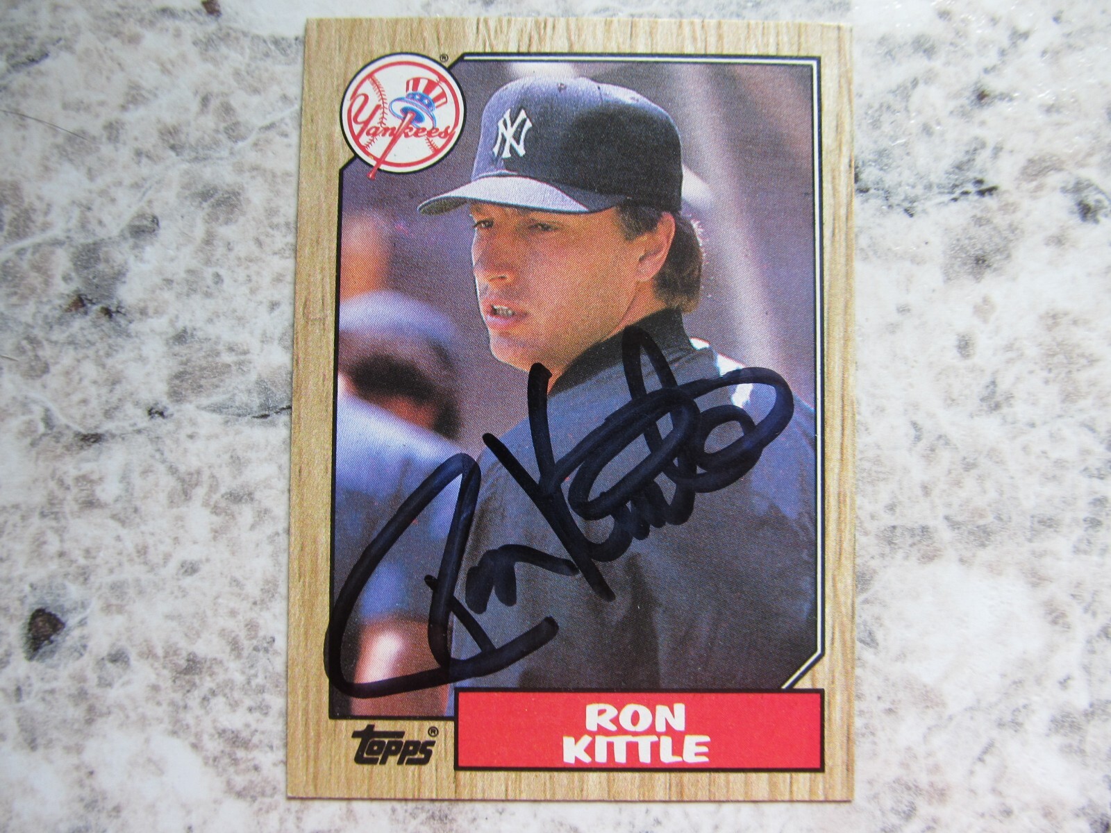 Yankees Ron Kittle Signed Autographed 1987 Topps Nr.Mint | eBay