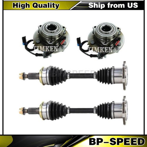 Front CV Axle Shaft Wheel Bearing and Hub CV Joint Fits 2000 GMC Sierra ...