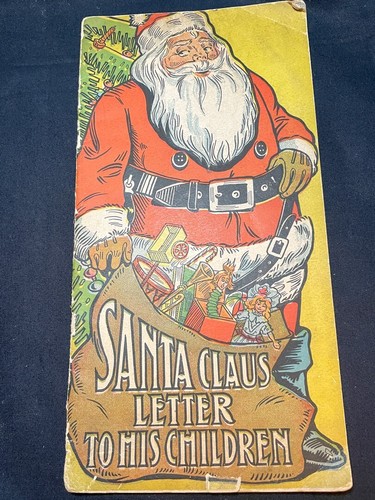 Vintage 1920s Santa Claus Letter to His Children Hale’s Promotional ...