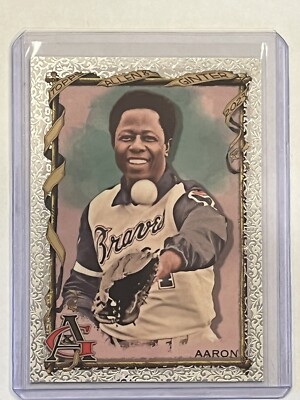 HANK AARON 2023 Topps Allen & Ginter's Brave Baseball Card RARE FOIL ...
