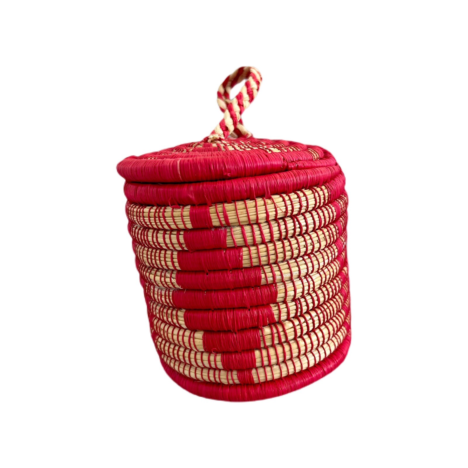 VTG Oval Basket Lidded Woven Handbag Storage Latch Folk Art Bohemian ...