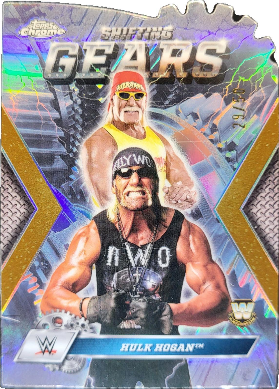 2025 Topps Chrome WWE - Shifting Gears Hulk Hogan #SG-HH Gold Refractor ...