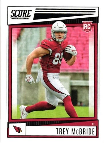 2022 PANINI SCORE TREY MCBRIDE RC ROOKIE FOOTBALL CARD #369 | eBay