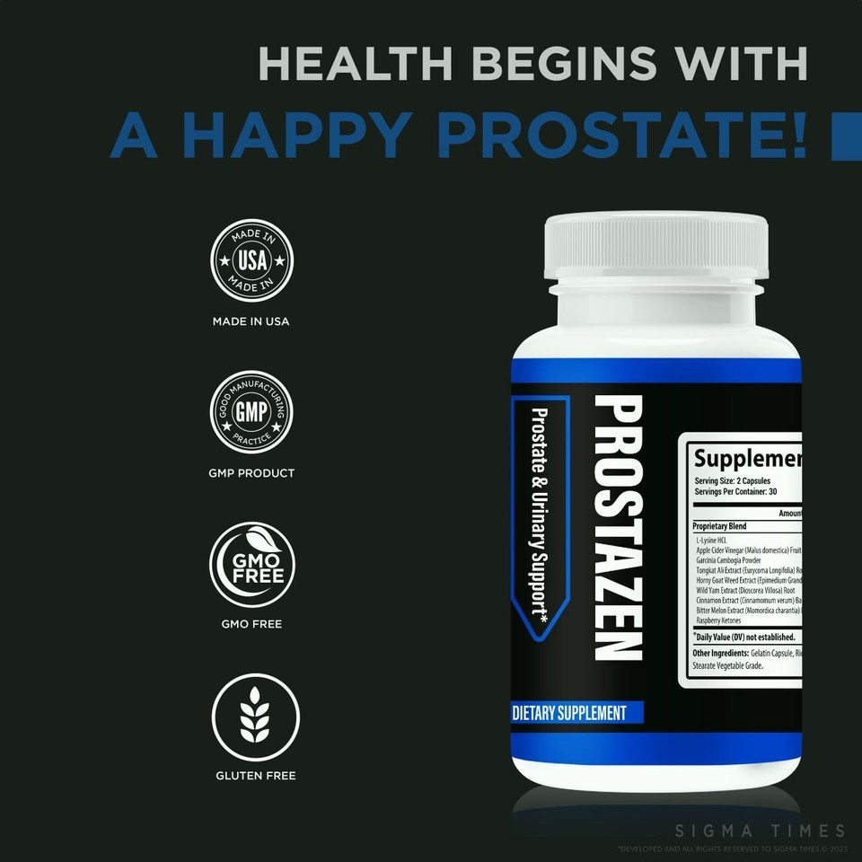 Prostazen Pills to Support Healthy Prostate Functions and Wellbeing ...
