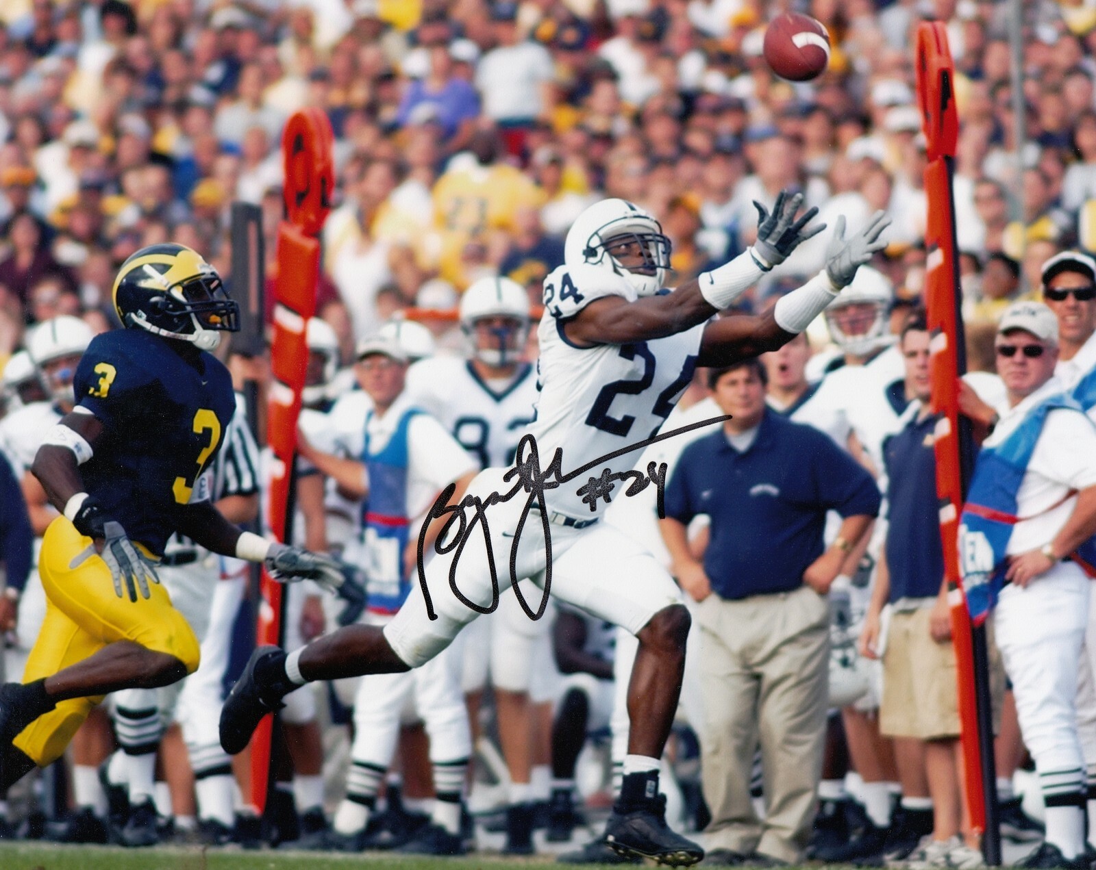Bryant Johnson #0 8x10 Signed Photo w/ COA Penn State Lions | eBay