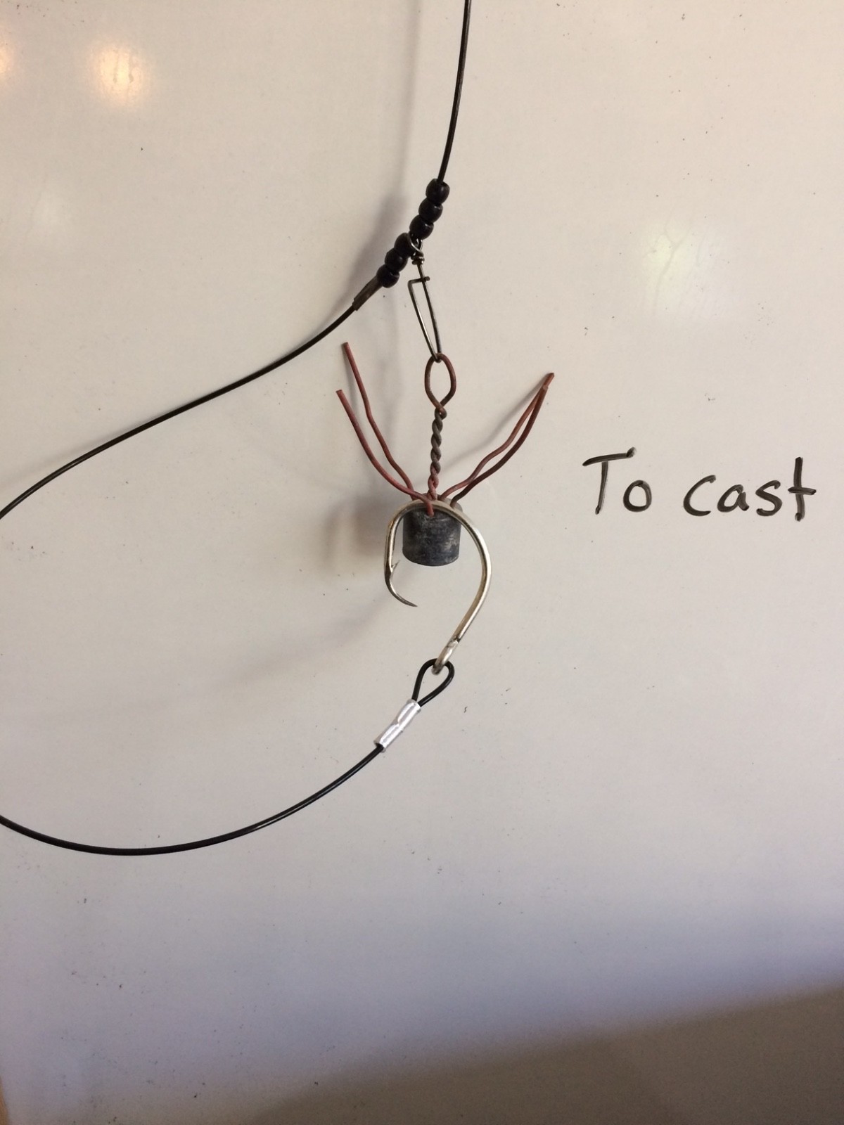 Small Shark Rig - 3ft Castable Shark Fishing Leader - Circle Hook Surf ...