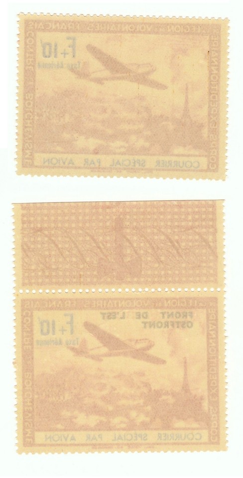 France 1941/1942 - WWII - LVF Set of 2 - RED - MNH - Fra3a-5 | eBay