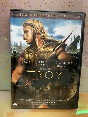 Troy (DVD, 2005, 2-Disc Set, Widescreen) Brad Pitt Classic Movie | eBay