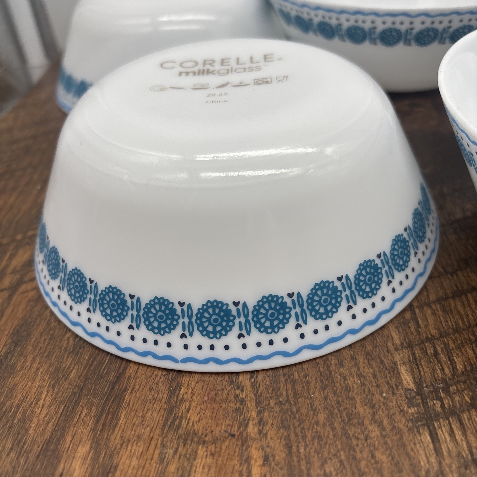 Corelle Azure Medallion Set Of 7 Cereal/Soup Bowls 6" USA | eBay