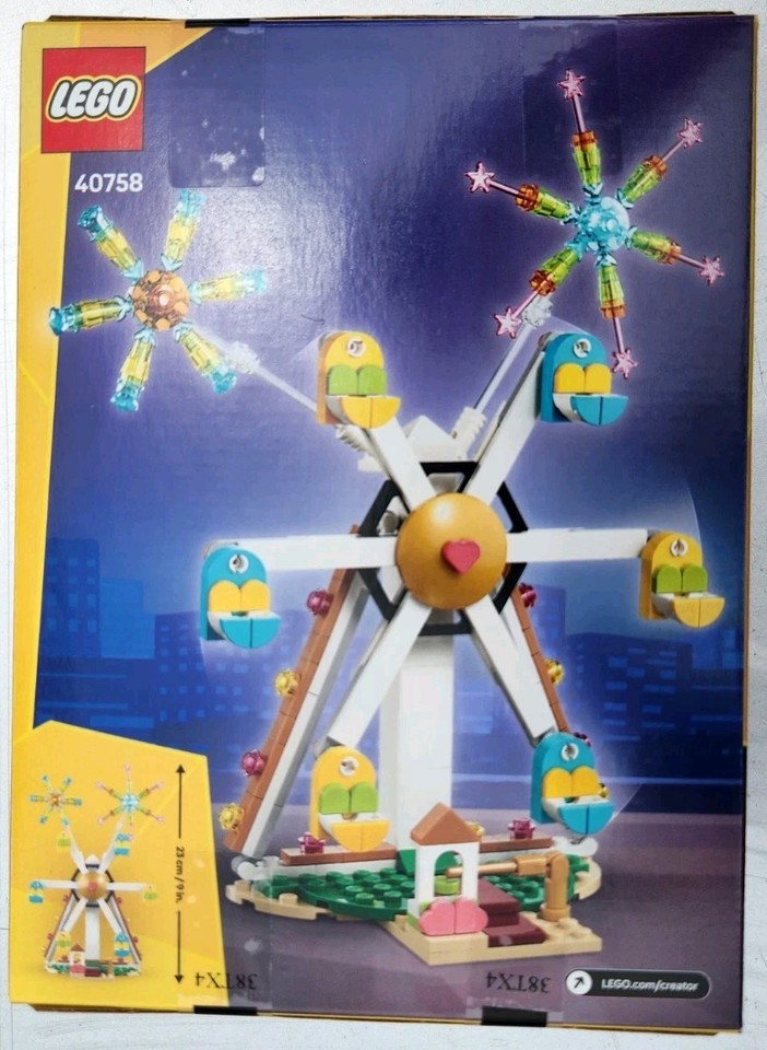 New Sealed LEGO 40758 Celebration Ferris Wheel with Fireworks ...