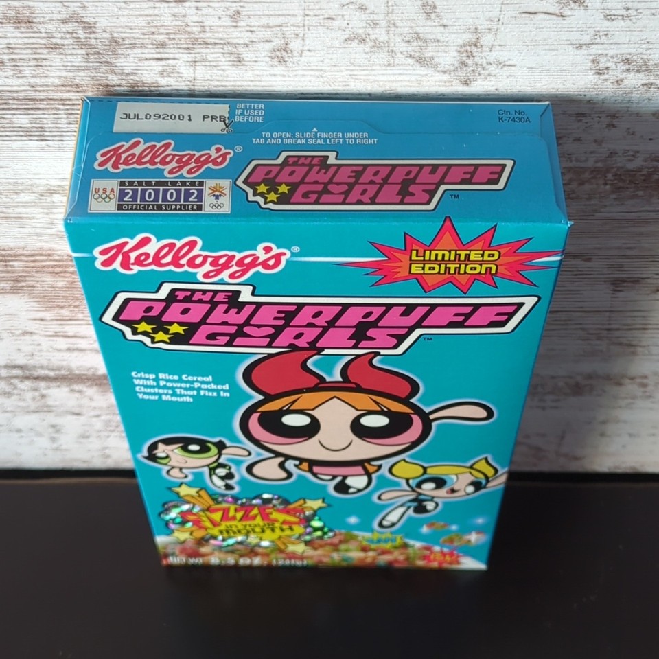 Powerpuff Girls Cereal Box Limited Edition Unopened Cartoon Network ...