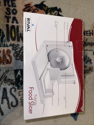 Rival Fold-Up Electric Food Slicer for Meat, Cheese & More Model 1042 ...