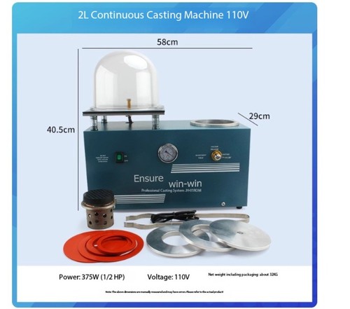 Small Integrated Suction Cable Casting Machine, Vacuum Pump Casting ...