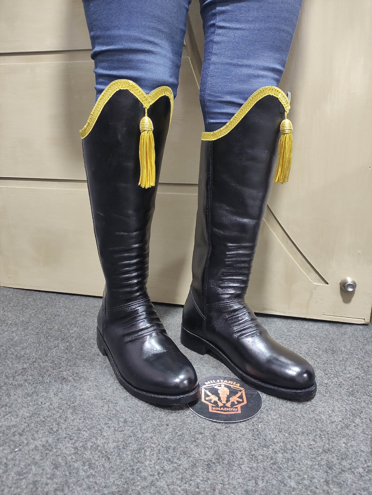 Hessian Military Boot With Leather Sole Fully Handmade. Riding Boot ...