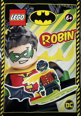 LEGO DC Comics Super Heroes Minifigur | Robin | (212114) Polybag NEU ...