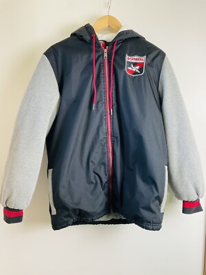 Retro Essendon Bombers Jacket Sz S M Thickly Padded /linedEUC First 18 ...