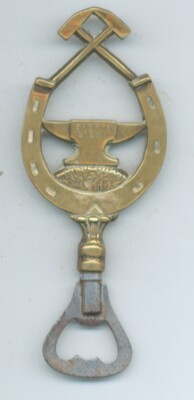 GRETNA GREEN Vintage brass & mild steel bottle opener (6146) | eBay