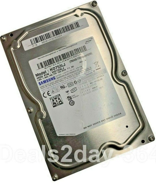 Samsung Spinpoint F1 750GB,Internal,7200RPM,3.5" (HD753LJ) HDD for sale ...