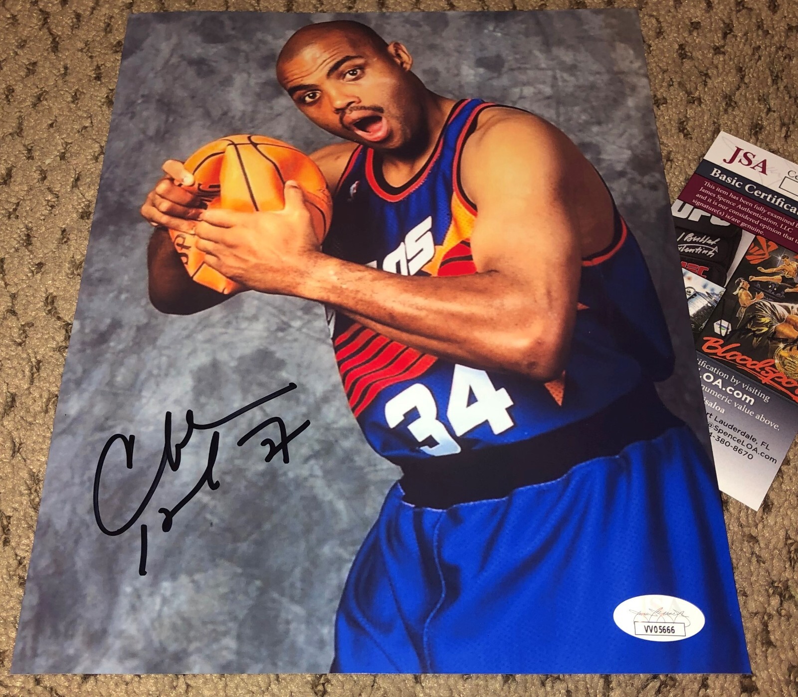 Charles Barkley Autographed Memorabilia | Signed Photo, Jersey ...