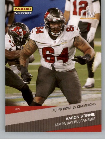 2021 Panini Super Bowl LV Champions #14 Aaron Stinnie Tampa Bay ...