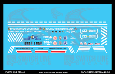 HO Scale CSX 3194 Locomotive Decal Set | eBay
