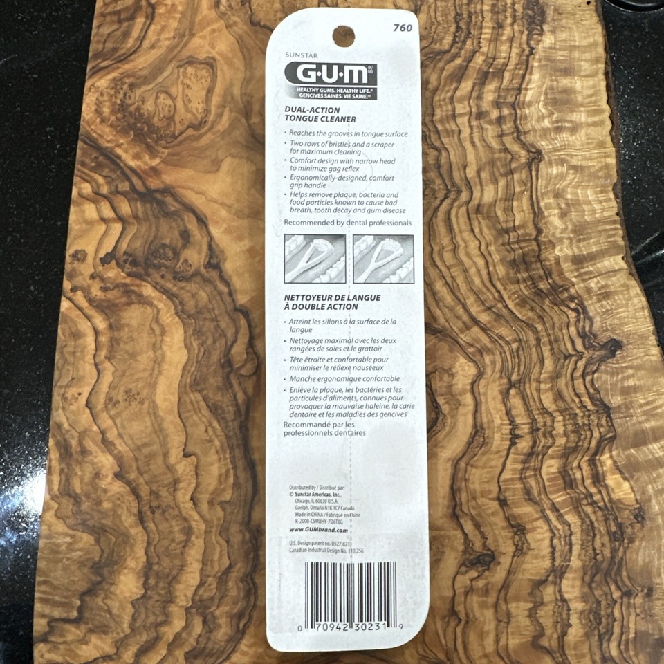 GUM - 760RB Dual Action Tongue Cleaner Brush and Scraper 70942302319| eBay