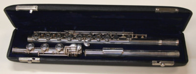 Gemeinhardt Solid Silver Open Hole Flute M3S Original Hard Case -Made ...