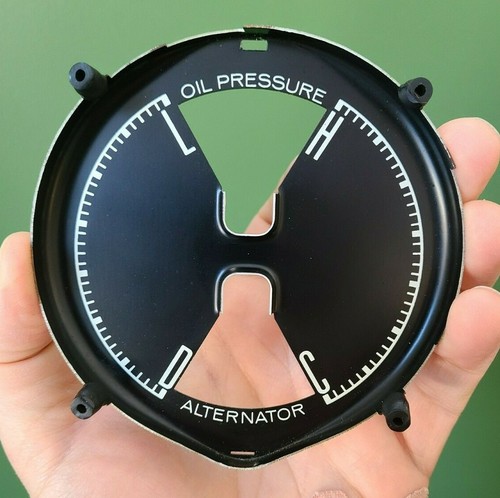 67 1967 OEM Mustang Instrument Cluster Gauge Plate Oil Pressure ...